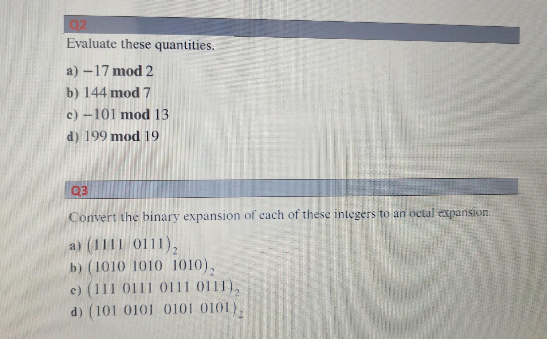 Solved Math for the Computer Industry MATH1003 W23 What are | Chegg.com