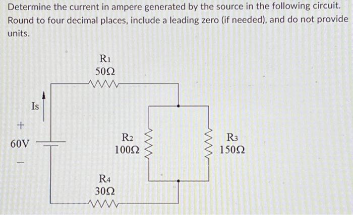 Solved Determine the current in ampere generated by the | Chegg.com