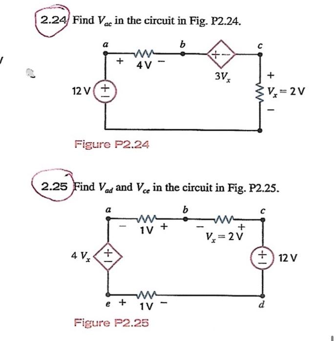 Solved 2.2 Determine the voltage across the resistor in Fig. | Chegg.com