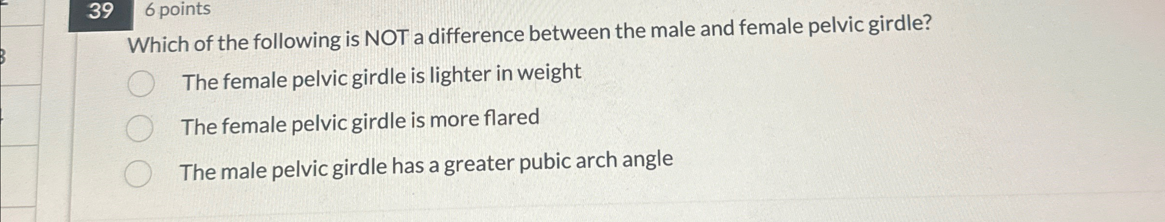 Solved 396 ﻿pointsWhich of the following is NOT a difference | Chegg.com
