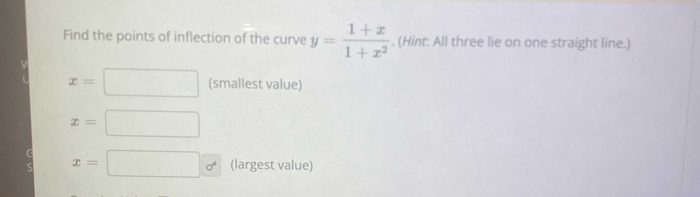 Solved Find the points of inflection of the curve | Chegg.com