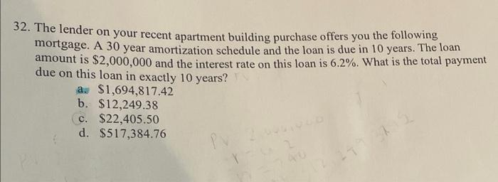 Solved Please show how to solve step by step using TVM | Chegg.com