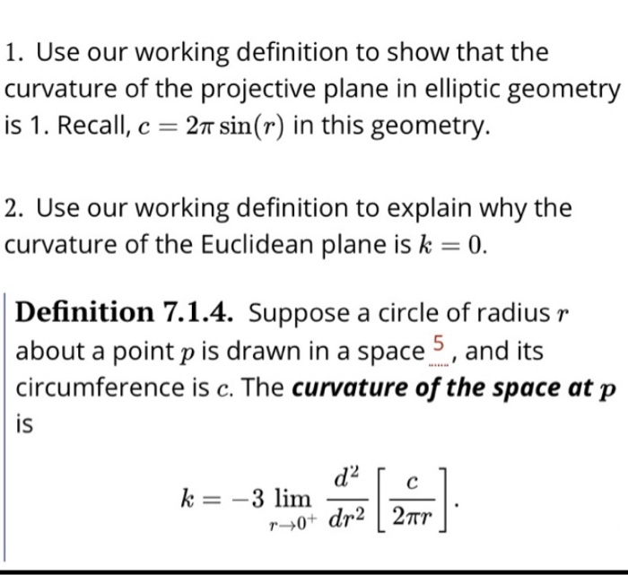 Solved 1. Use our working definition to show that the | Chegg.com