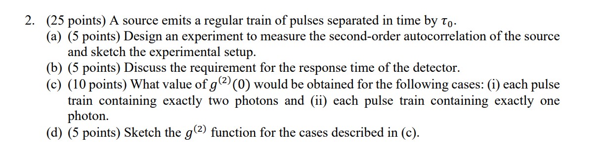 Solved (25 ﻿points) ﻿A source emits a regular train of | Chegg.com