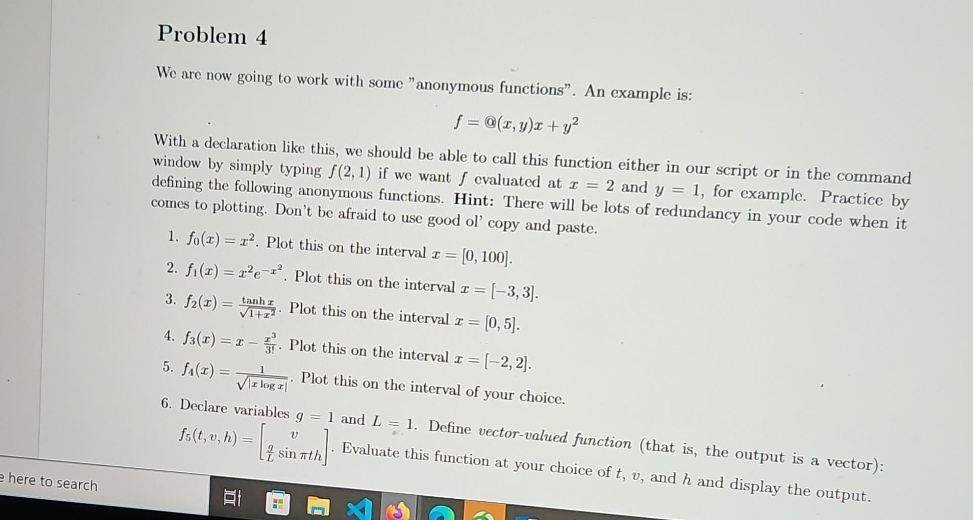 In this problem we will review basic knowledge on | Chegg.com