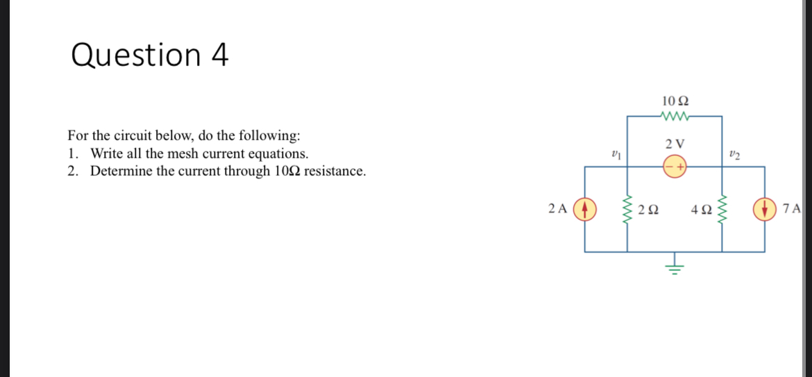 Solved Question 4For the circuit below, do the | Chegg.com