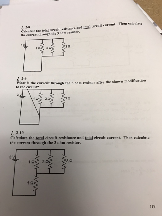Solved ¿ 2-8 Calculate the total circuit resistance and | Chegg.com