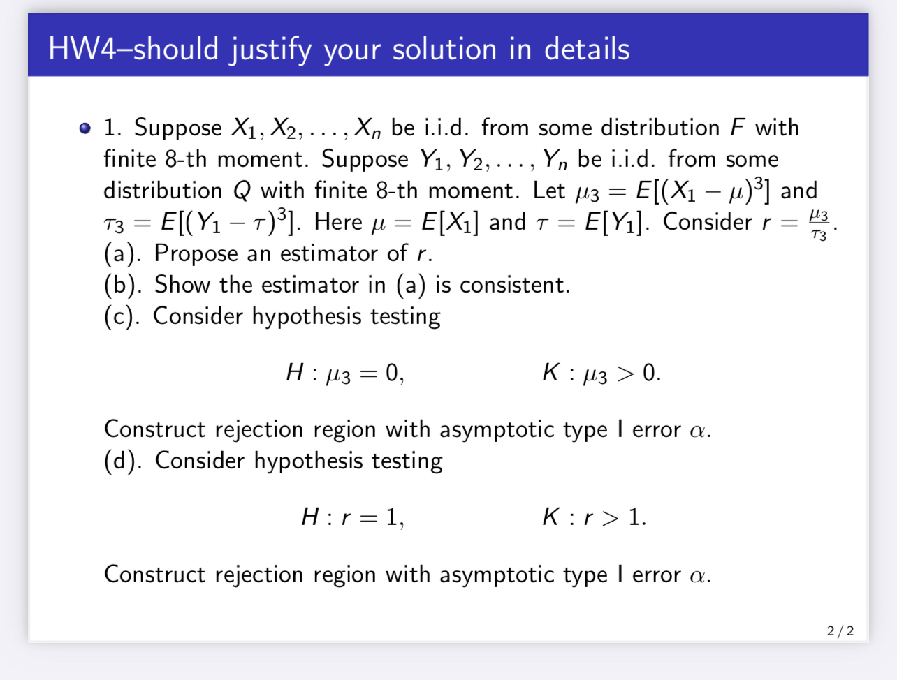 Solved HW4-should justify your solution in detailsSuppose | Chegg.com