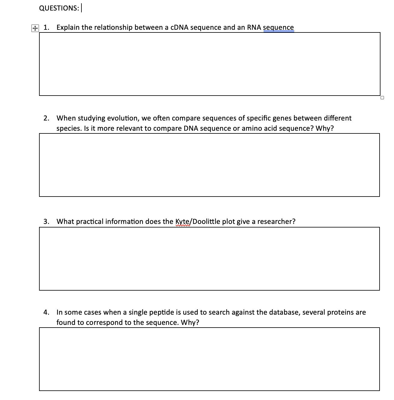 Solved QUESTIONS:Explain the relationship between a cDNA | Chegg.com