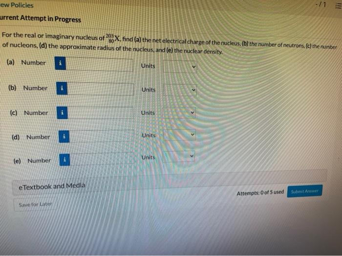 Solved -/1 ew Policies urrent Attempt in Progress For the | Chegg.com