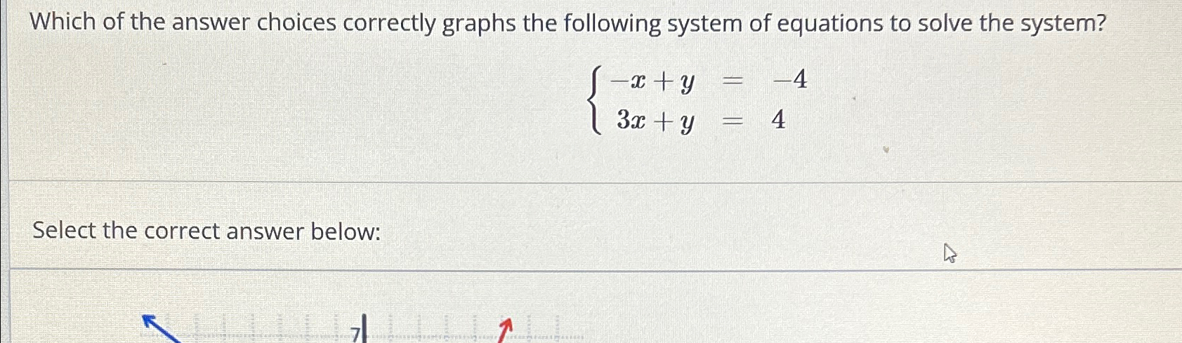 Which of the answer choices correctly graphs the | Chegg.com