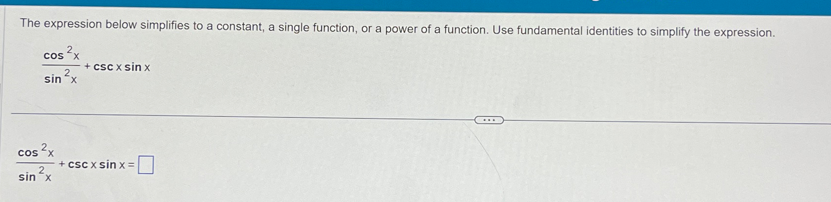 Solved The expression below simplifies to a constant, a | Chegg.com