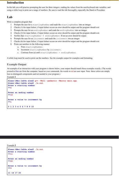 Solved In this lab you wall practice prompeing the user for | Chegg.com