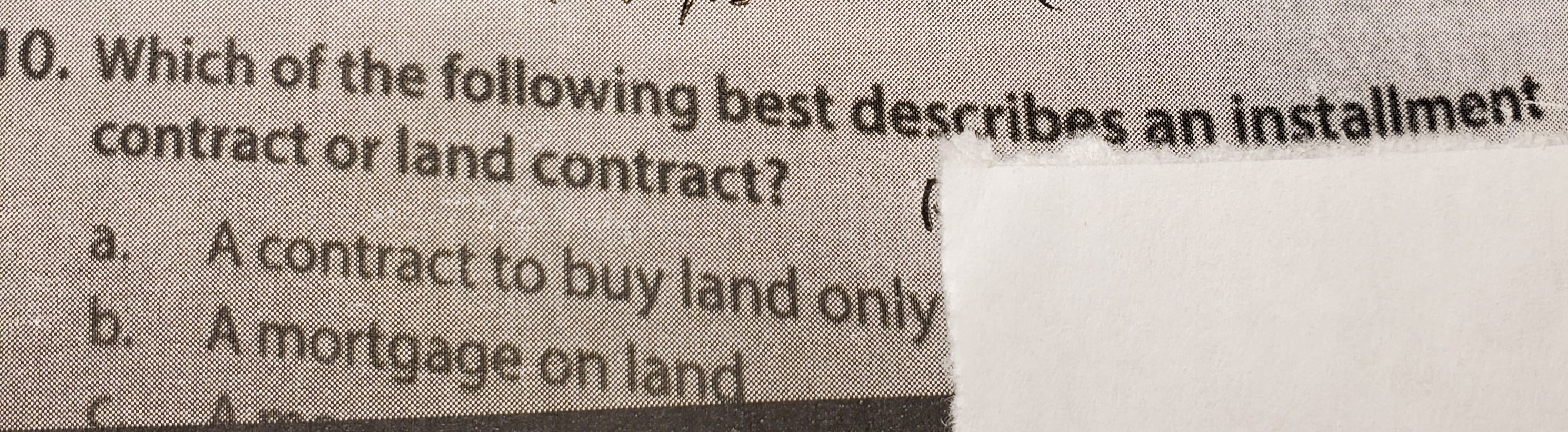 Solved Which of the following best describes an | Chegg.com