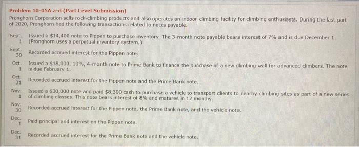 Solved Problem 10-OSA a-d (Part Level Submission) Pronghorn | Chegg.com
