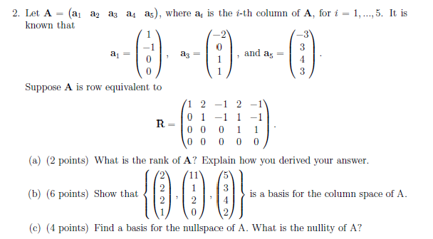 Solved Let A=([a1,a2,a3,a4,a5]), ﻿where ai ﻿is the i-th | Chegg.com