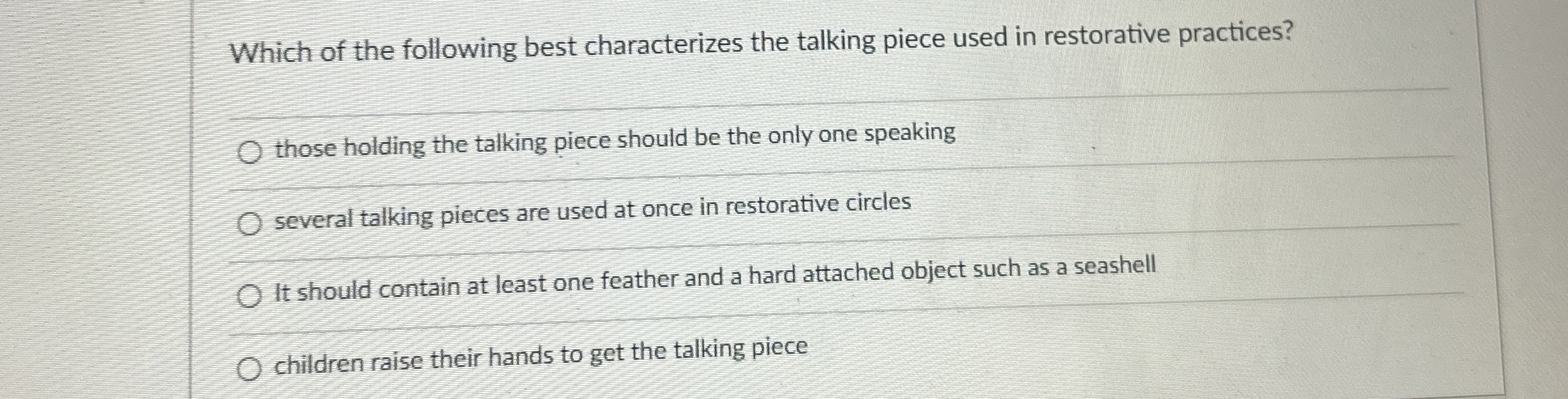 Solved Which of the following best characterizes the talking | Chegg.com