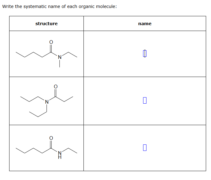 Solved Write the systematic name of each organic molecule: | Chegg.com