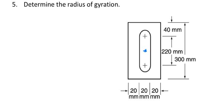 Solved 5. Determine the radius of gyration. | Chegg.com