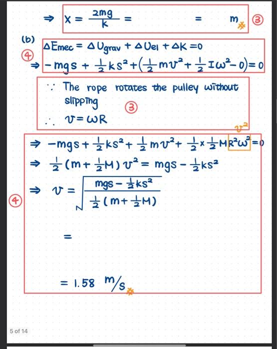 Solved 2. Figure 2 shows a block of mass m=4 kg suspended by | Chegg.com
