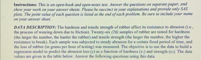 Solved Instructions: This is an open-book and open-notes | Chegg.com