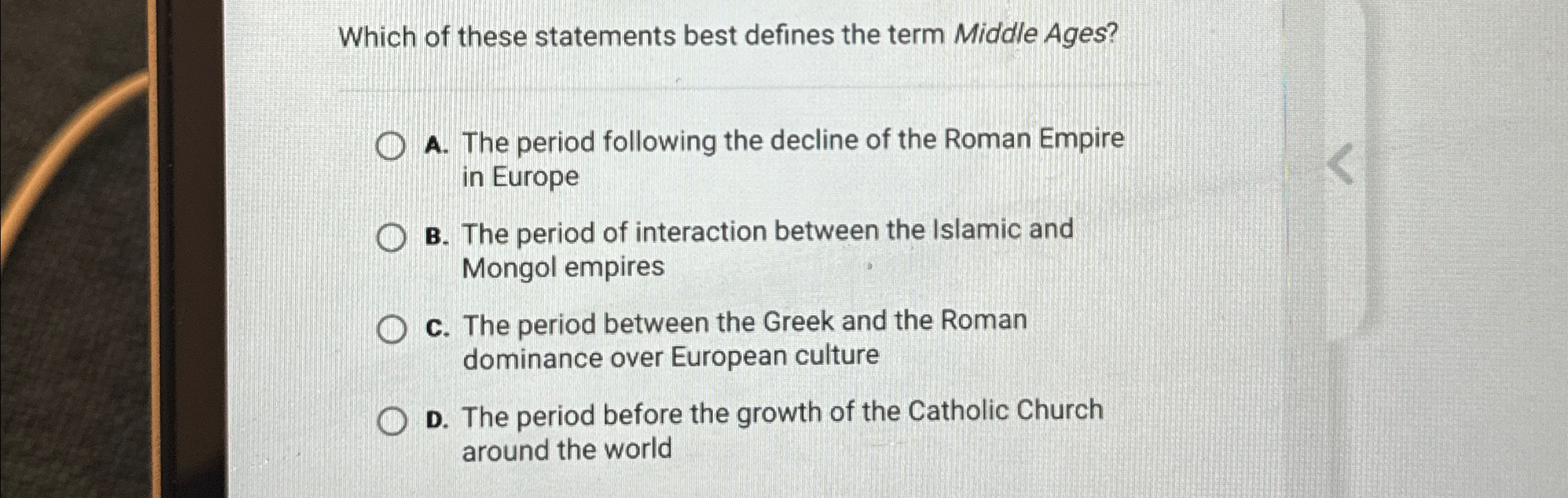 Solved Which of these statements best defines the term | Chegg.com