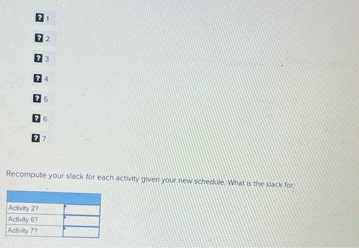 Solved Given the network plan that follows, compute the | Chegg.com