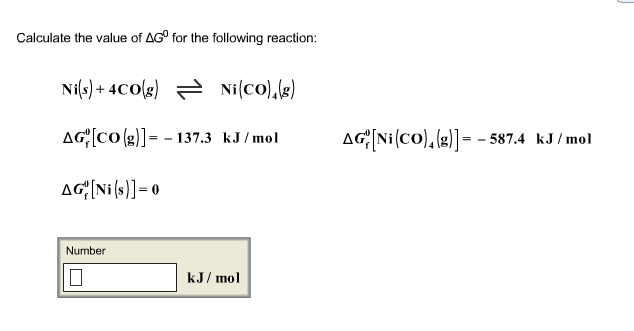 Calculate the value of Delta G degree for the | Chegg.com