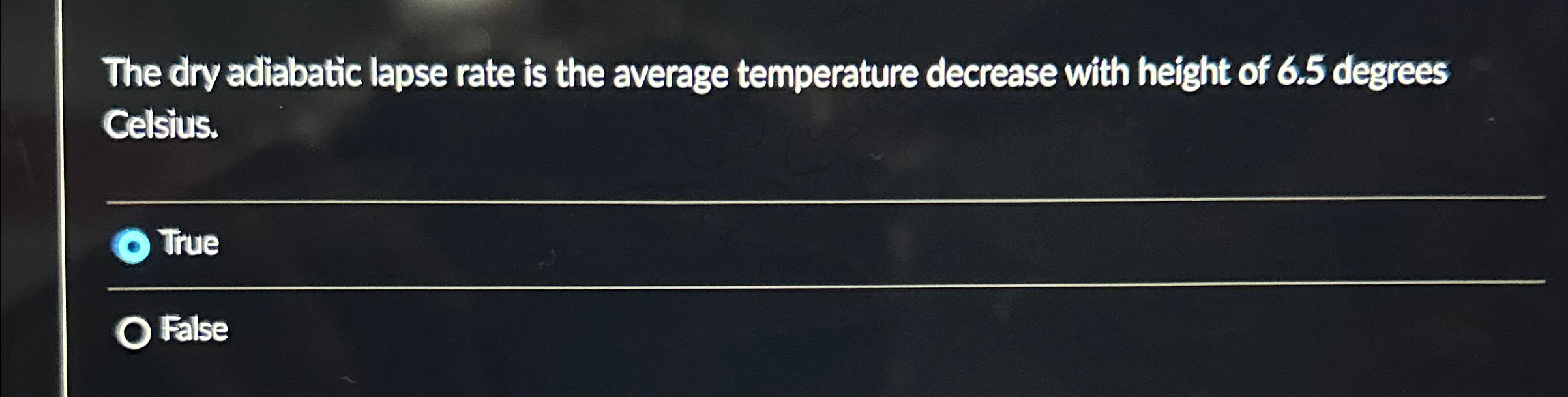 Solved The dry adiabatic lapse rate is the average | Chegg.com