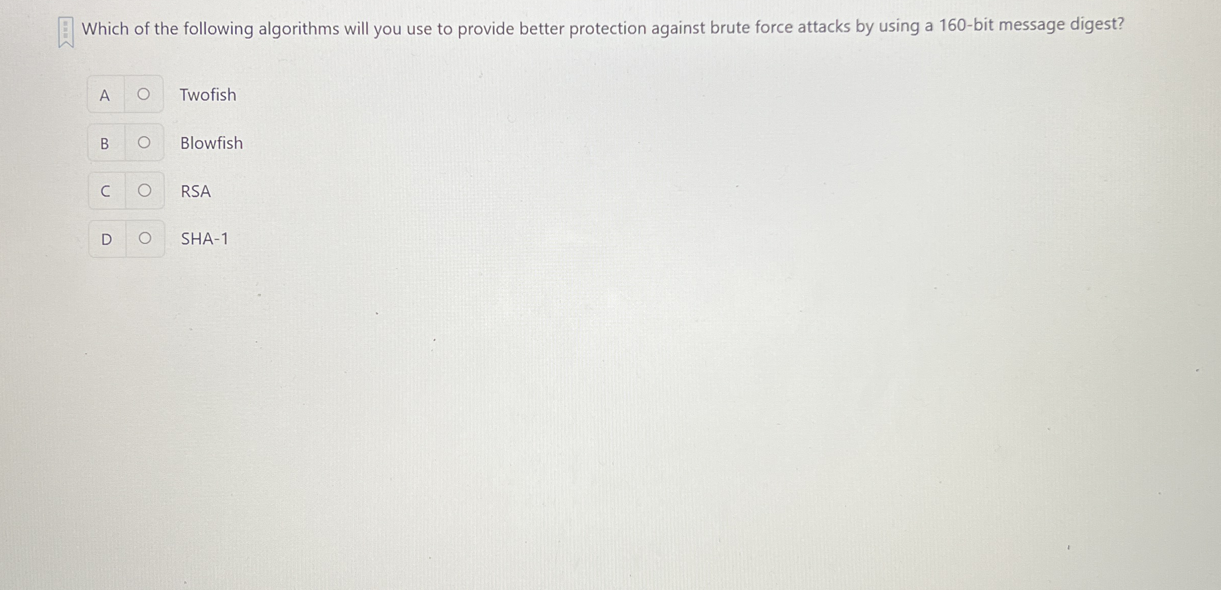 Solved Which of the following algorithms will you use to | Chegg.com