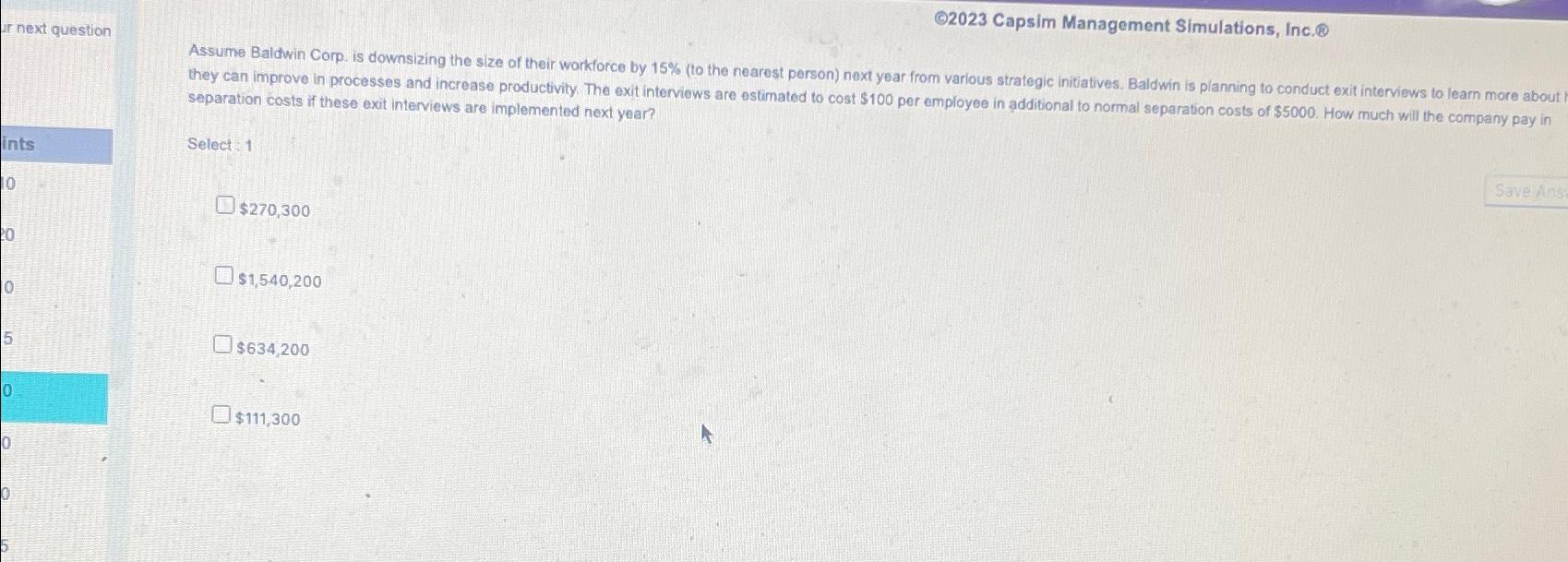 Solved (92023 ﻿Capsim Management Simulations, Inc. | Chegg.com