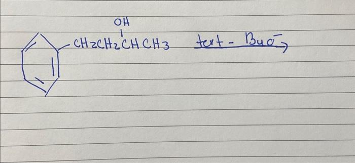 Solved tert −BuO−→+CH3OH→+3H2 Pt | Chegg.com