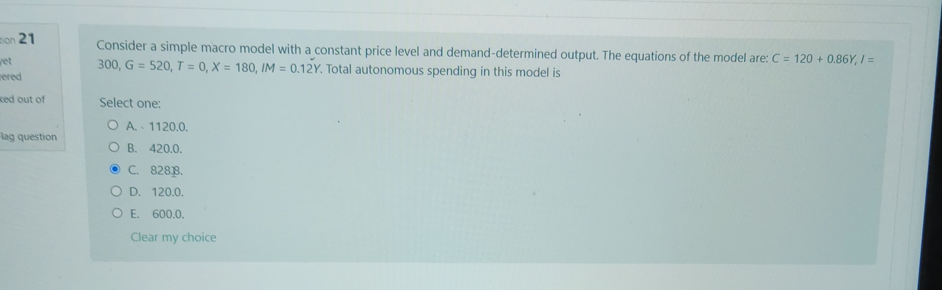 Solved ion21leteredred out oflag questionConsider a simple | Chegg.com