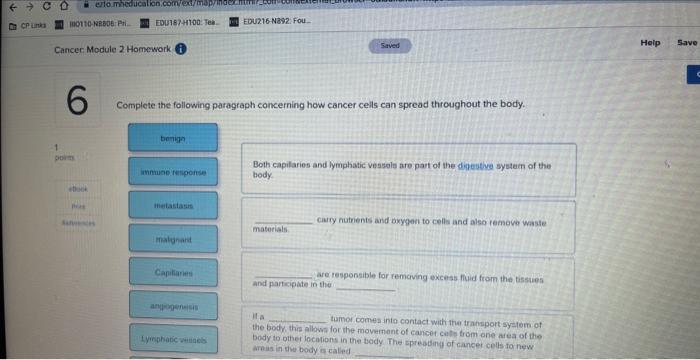 Solved Complete the following paragraph concerning how | Chegg.com