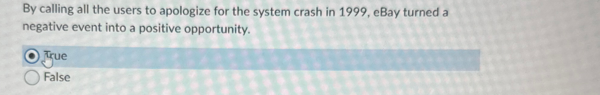 Solved By calling all the users to apologize for the system | Chegg.com