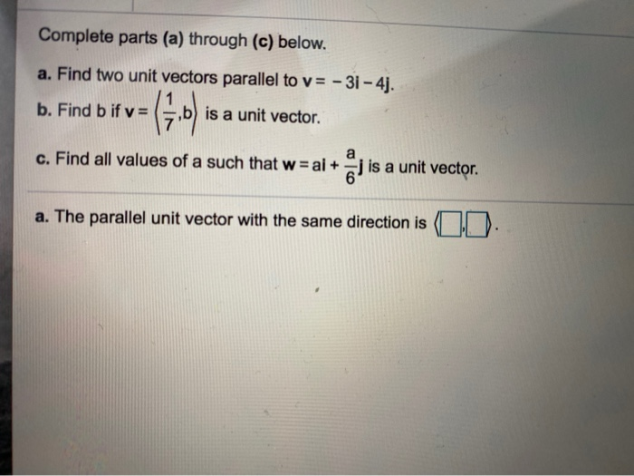 Solved Complete parts (a) through (c) below. a. Find two | Chegg.com