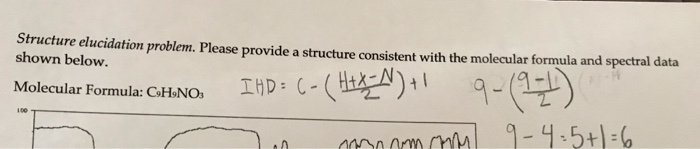 Solved Structure elucidation problem. Please provide a | Chegg.com