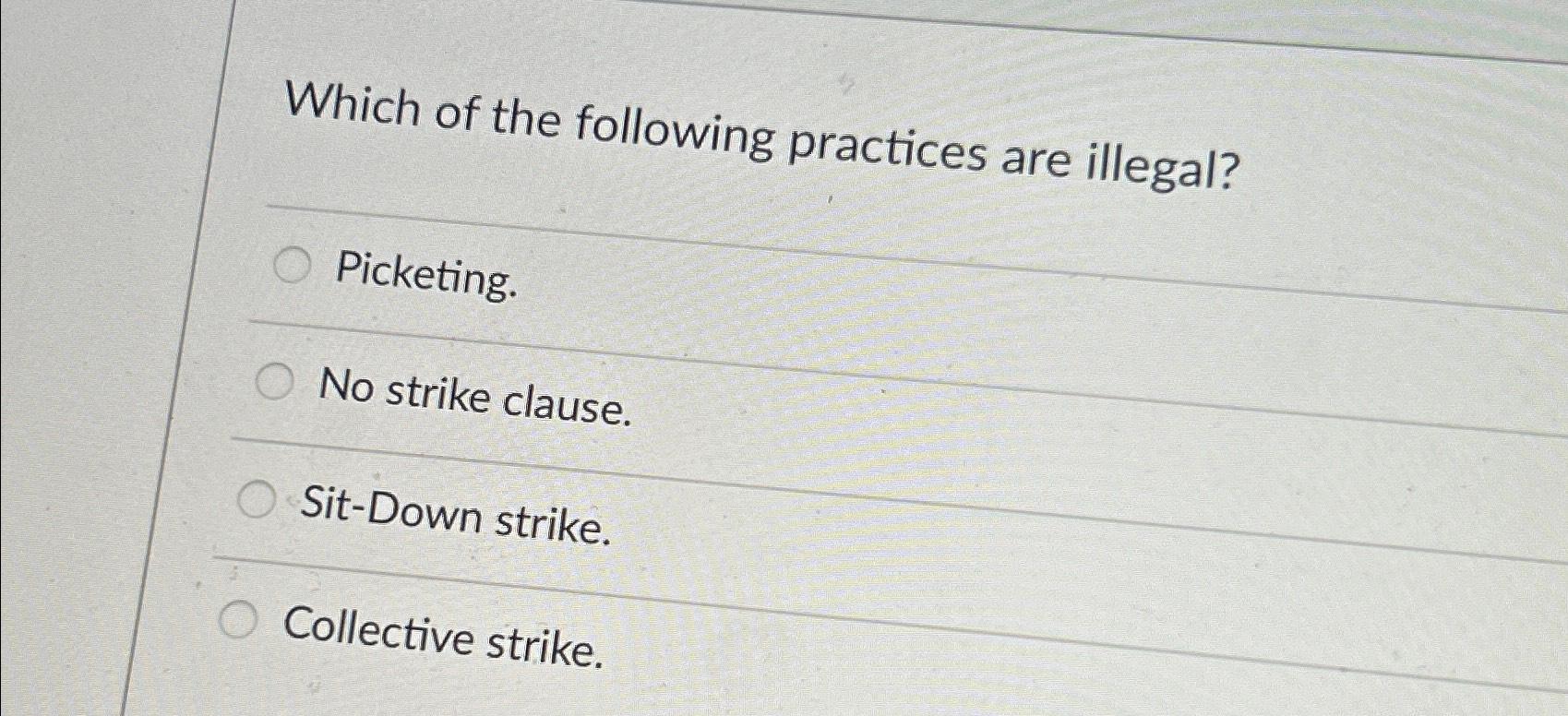 Solved Which of the following practices are | Chegg.com