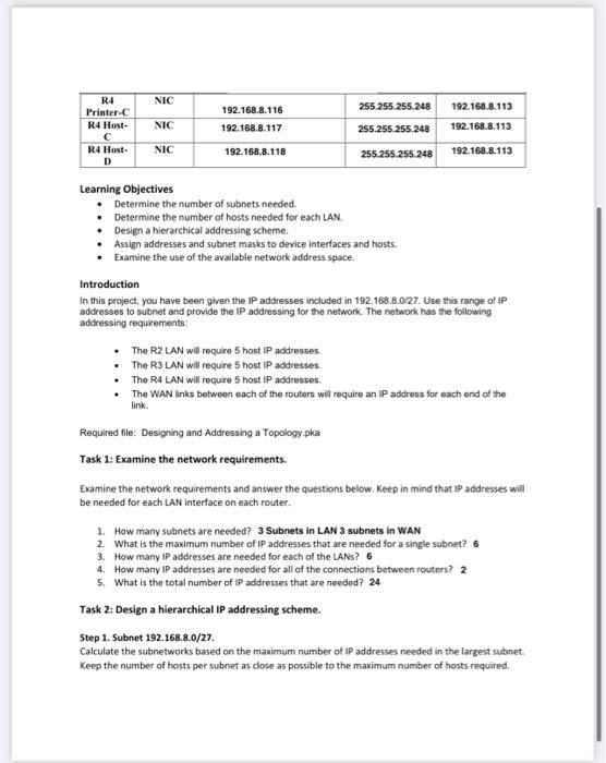 Solved Designing and Supporting Computer Networks Designing | Chegg.com