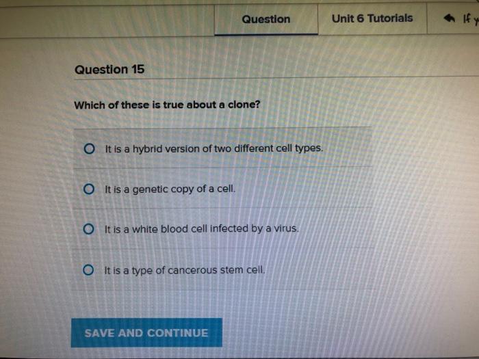 Solved Question Unit 6 Tutorials Ify Question 15 Which of | Chegg.com