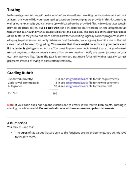 Solved CS 112 - Fall 2020 - Programming Assignment 11 | Chegg.com