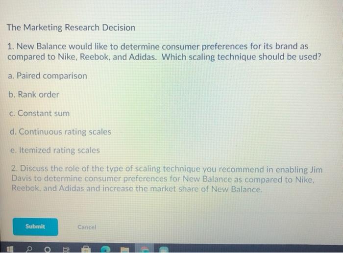 Solved New Balance: Attaining a Balance in Marketing | Chegg.com