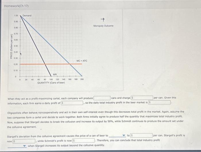 Solved 2. Deviating from the collusive outcome Stargell and | Chegg.com