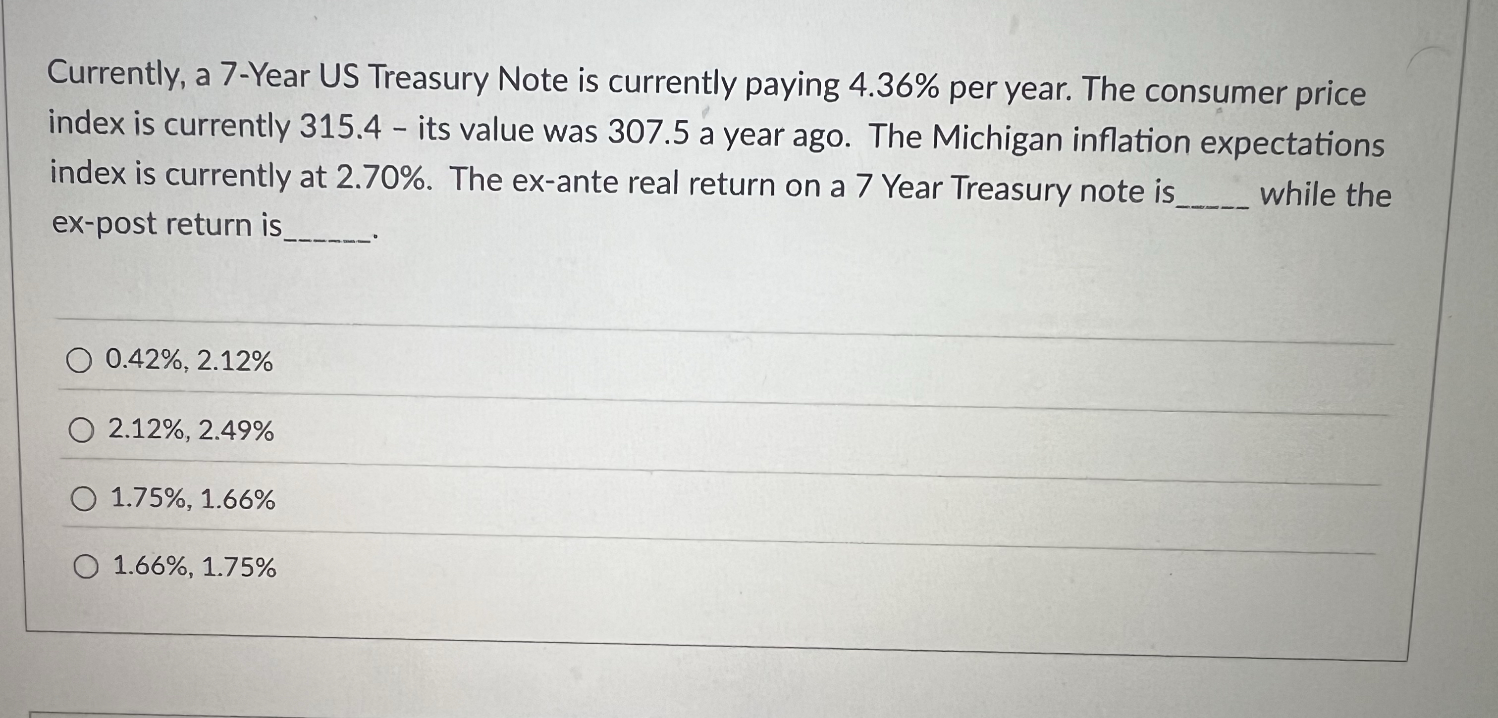 Solved Currently, a 7-Year US Treasury Note is currently | Chegg.com