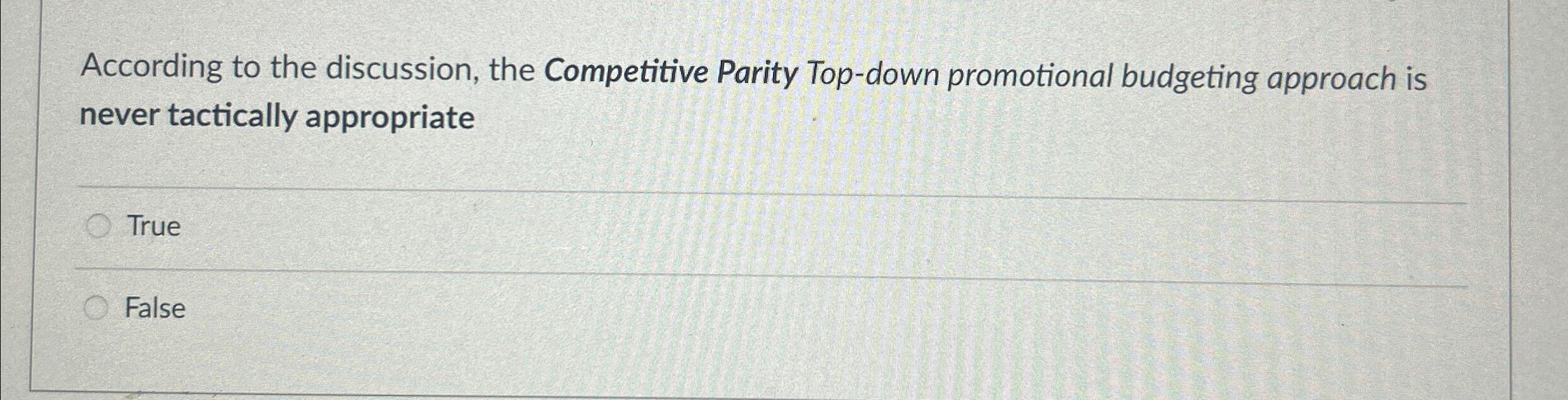 Solved According to the discussion, the Competitive Parity | Chegg.com