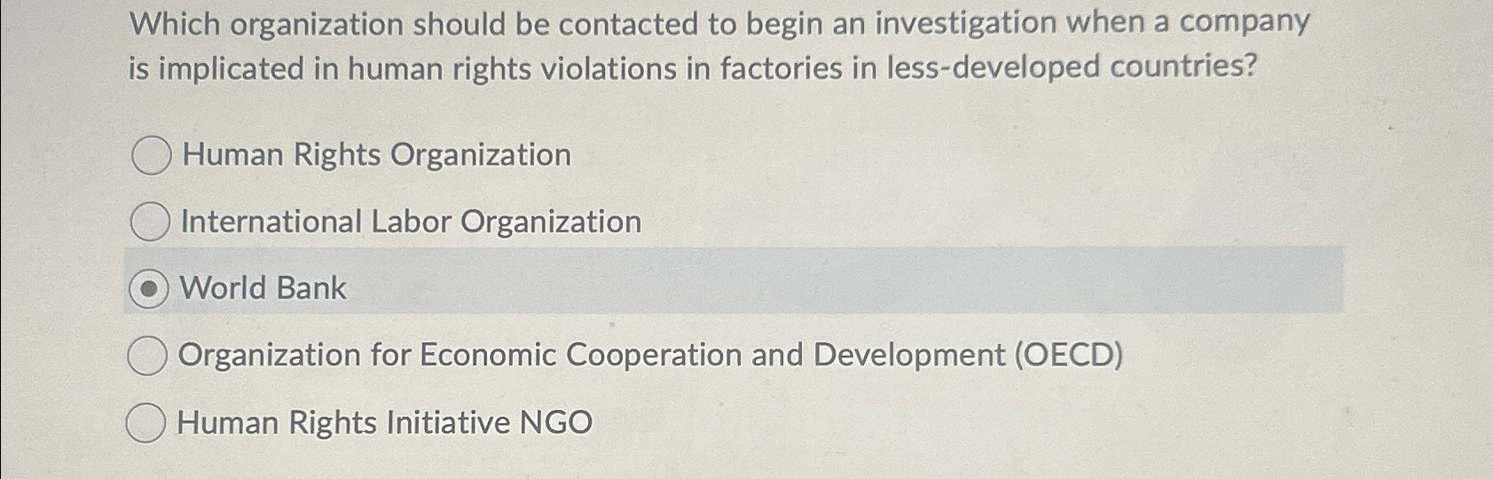 Solved Which organization should be contacted to begin an | Chegg.com