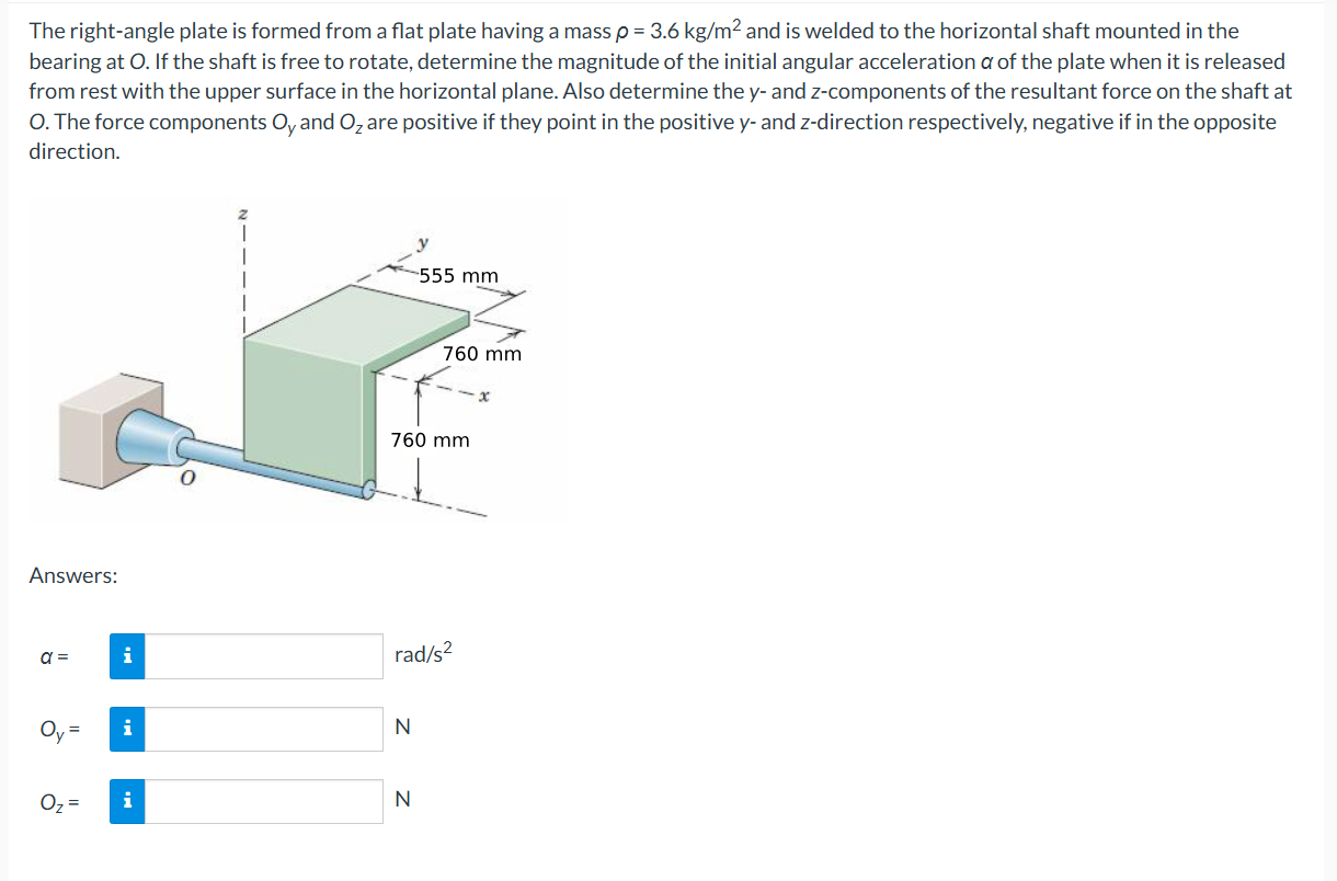 Solved The right-angle plate is ﻿formed from a flat plate | Chegg.com
