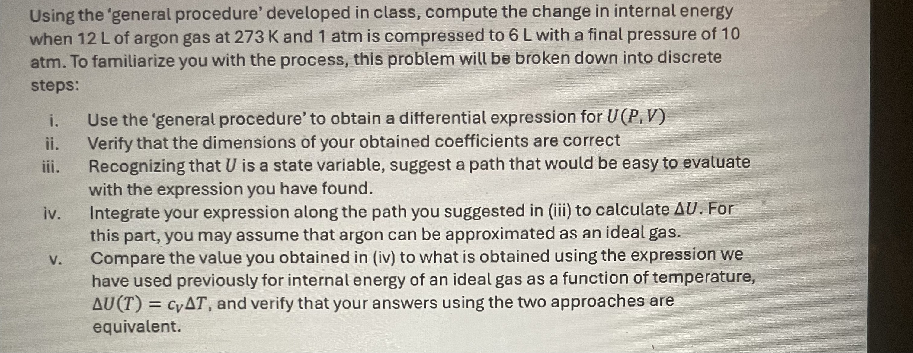 Solved Using the 'general procedure' developed in class, | Chegg.com