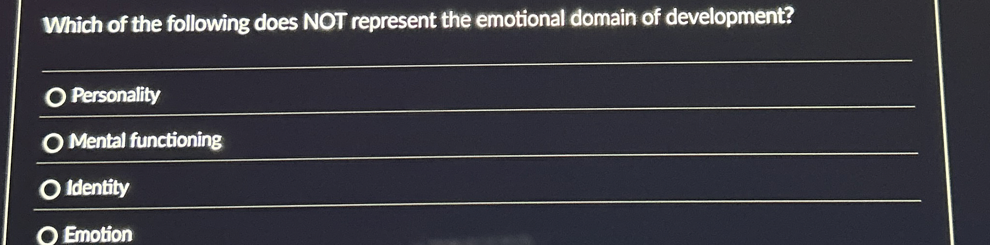 Solved Which of the following does NOT represent the | Chegg.com