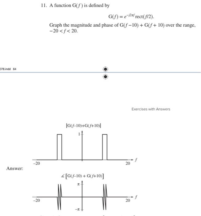 Solved 11. A function G(f) is defined by | Chegg.com